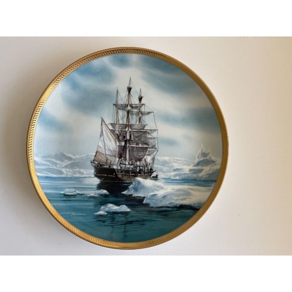 Charles W. Morgan | Wall Decor | 4 Dcor Ship Sailing Plates Americas ...